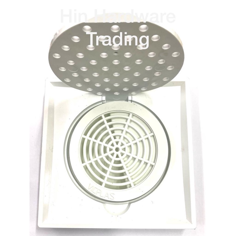 VICPLAS 150mm Upvc Grating UPVC 150mm Putih – Upvc Grating Trap White ...