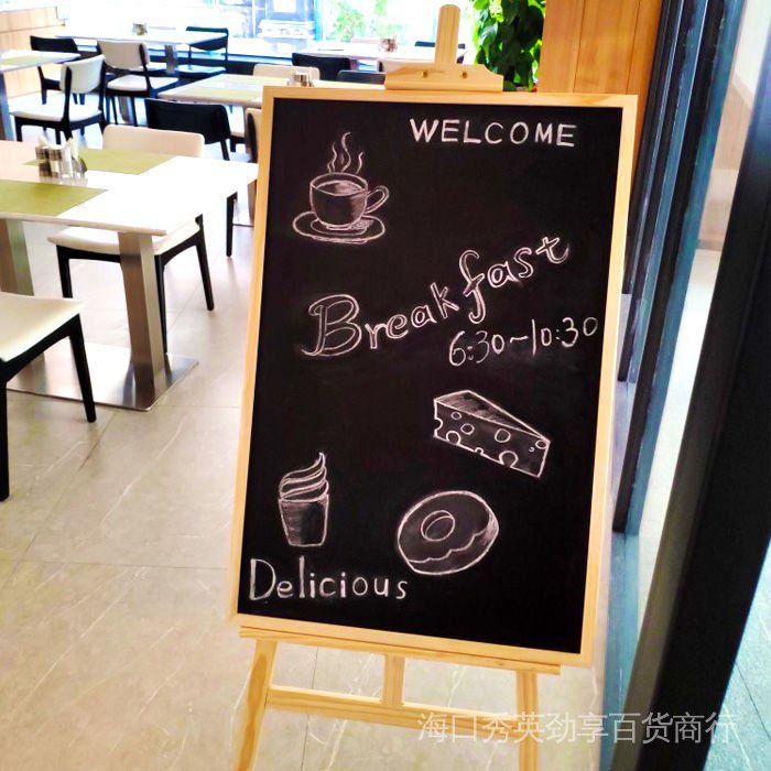 Black Board With Stand / Wooden / Magnetic Erasable Blackboard single ...