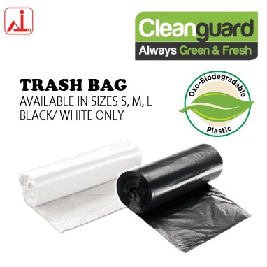(Bundle of 3 roll) Cleanguard Oxo-Biodegradable Trash Bag | Shopee ...