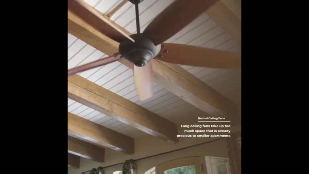 Fanco Hugger Ceiling Fan 48" Low Ceiling 188 mm Short Fan Height for ...