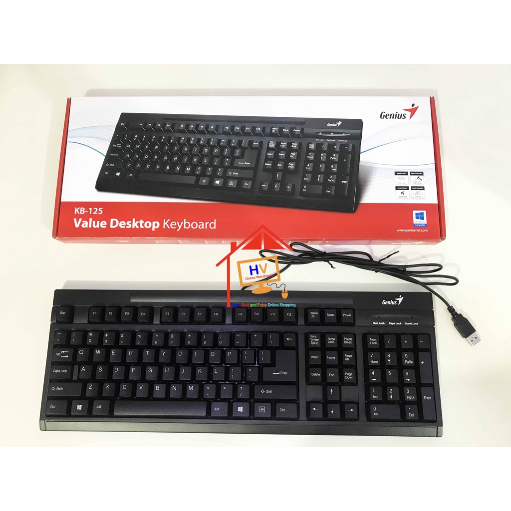 Genius KB-125 USB Keyboard | Shopee Singapore