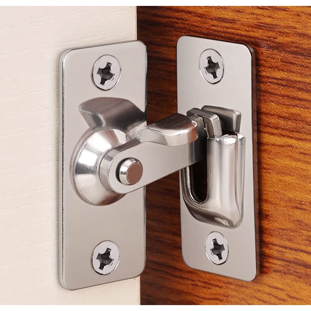 Mini 304 Stainless Steel 90 Degree Door Gate Slide Latch Lock, Right ...