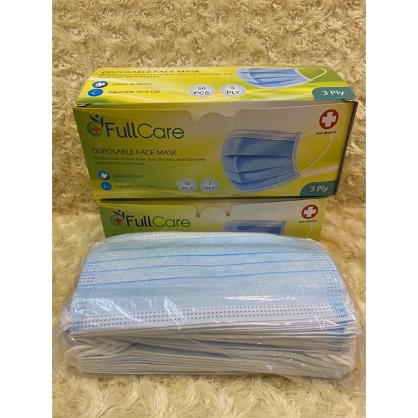 Fullcare Earloop MASK 3 ply (1 box contains 50 pcs) | Shopee Singapore