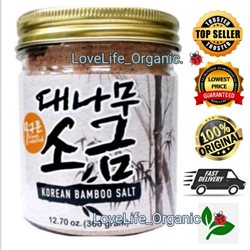 EARTH LIVING Organic 9 Times roasted Korean Bamboo Salt 360G Exp: 12/2025 | Shopee Singapore