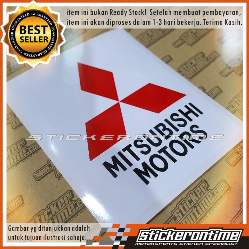 Car Sticker Mitsubishi Motors Evo Spoiler Turbo Mivec monster | Shopee ...