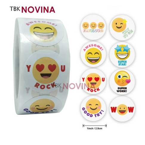 [Code 120] EMOJI Sticker/Thank You Seal Label (10Pcs) | Shopee Singapore