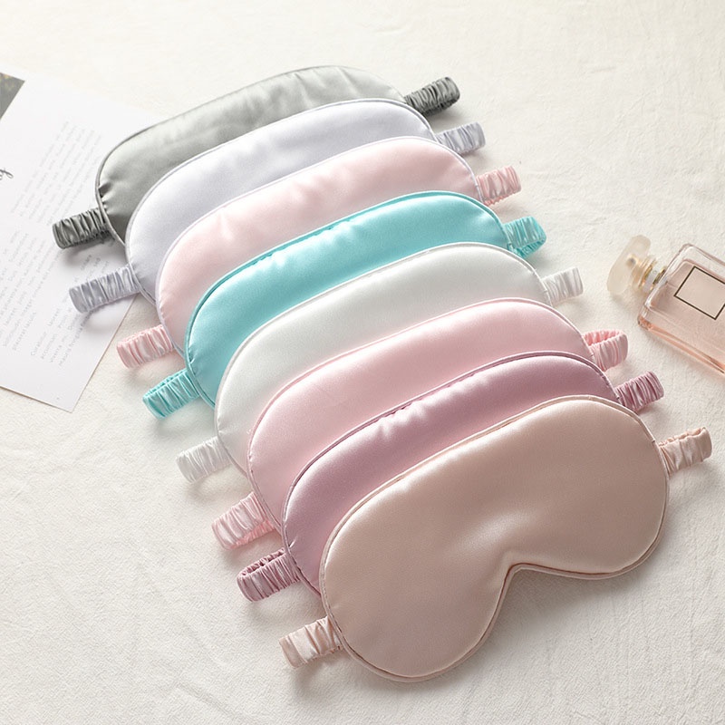 New Double-sided Imitation Silk Soft Sleeping Eyeshade Shading Elastic ...