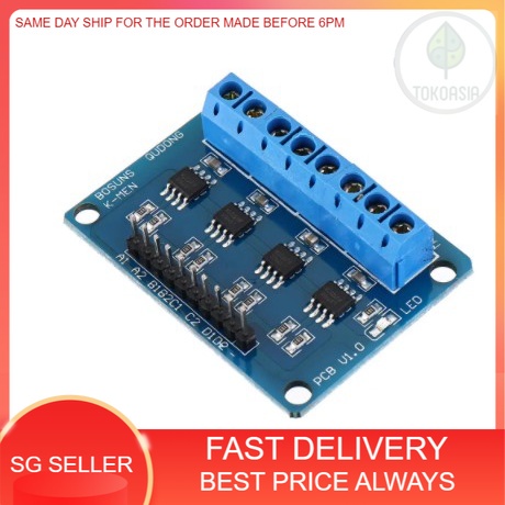 (READY STOCK) L9110S 4 Channel DC Stepper Motor Driver Board H Bridge ...
