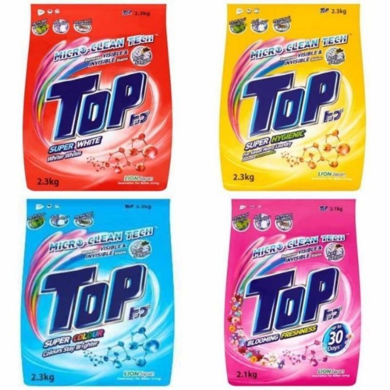 TOP DETERGENT POWDER 2.1KG/2.3KG | Shopee Singapore