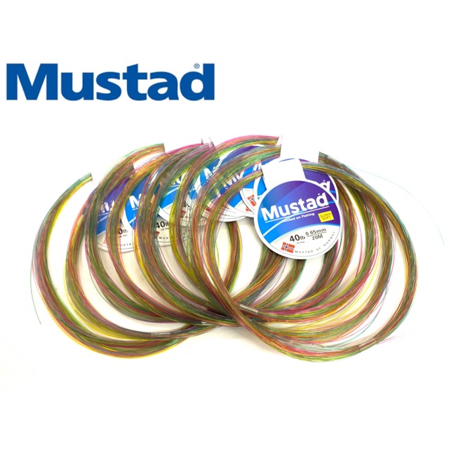 MUSTAD Super Soft Multicolor 20m Mono Line Leader | Shopee Singapore