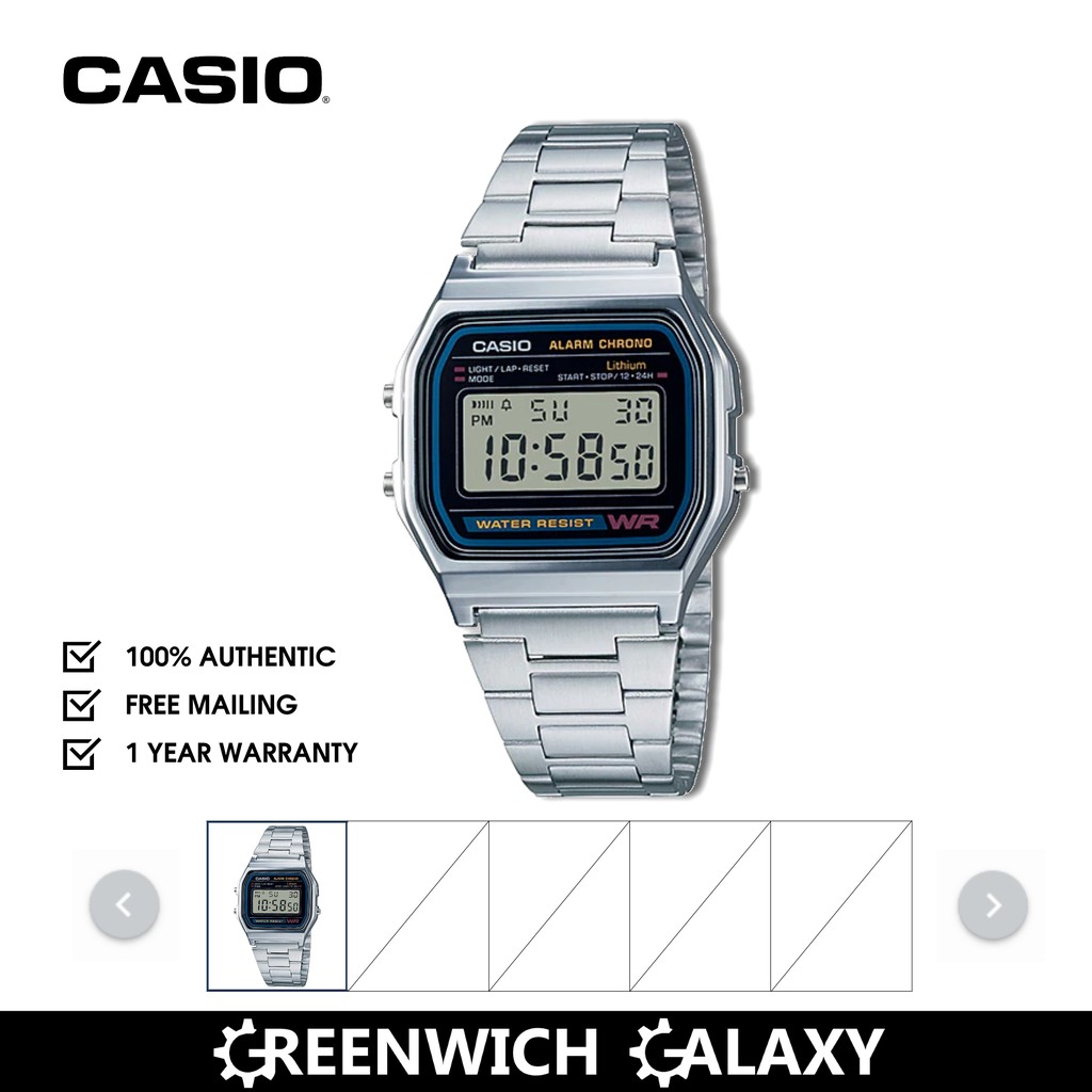 Casio Vintage Digital Watch (A158WA-1) | Shopee Singapore