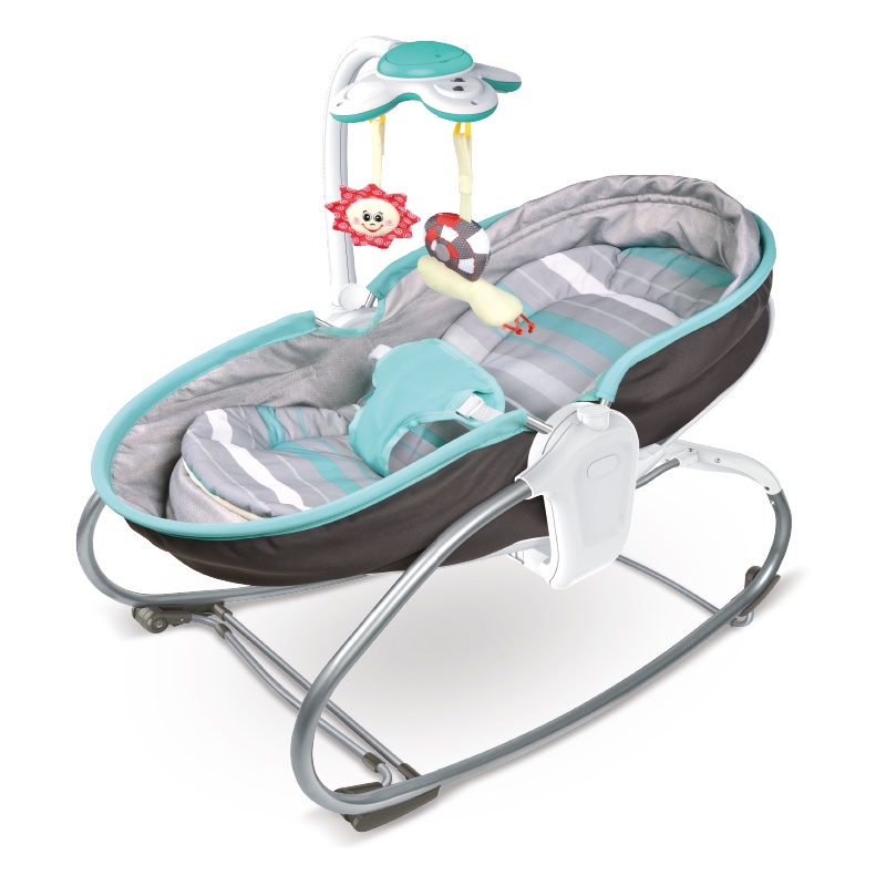 tiiBaby 3-in-1 Rocker Napper Swing Cradle Bed Rocking Chair with Music ...