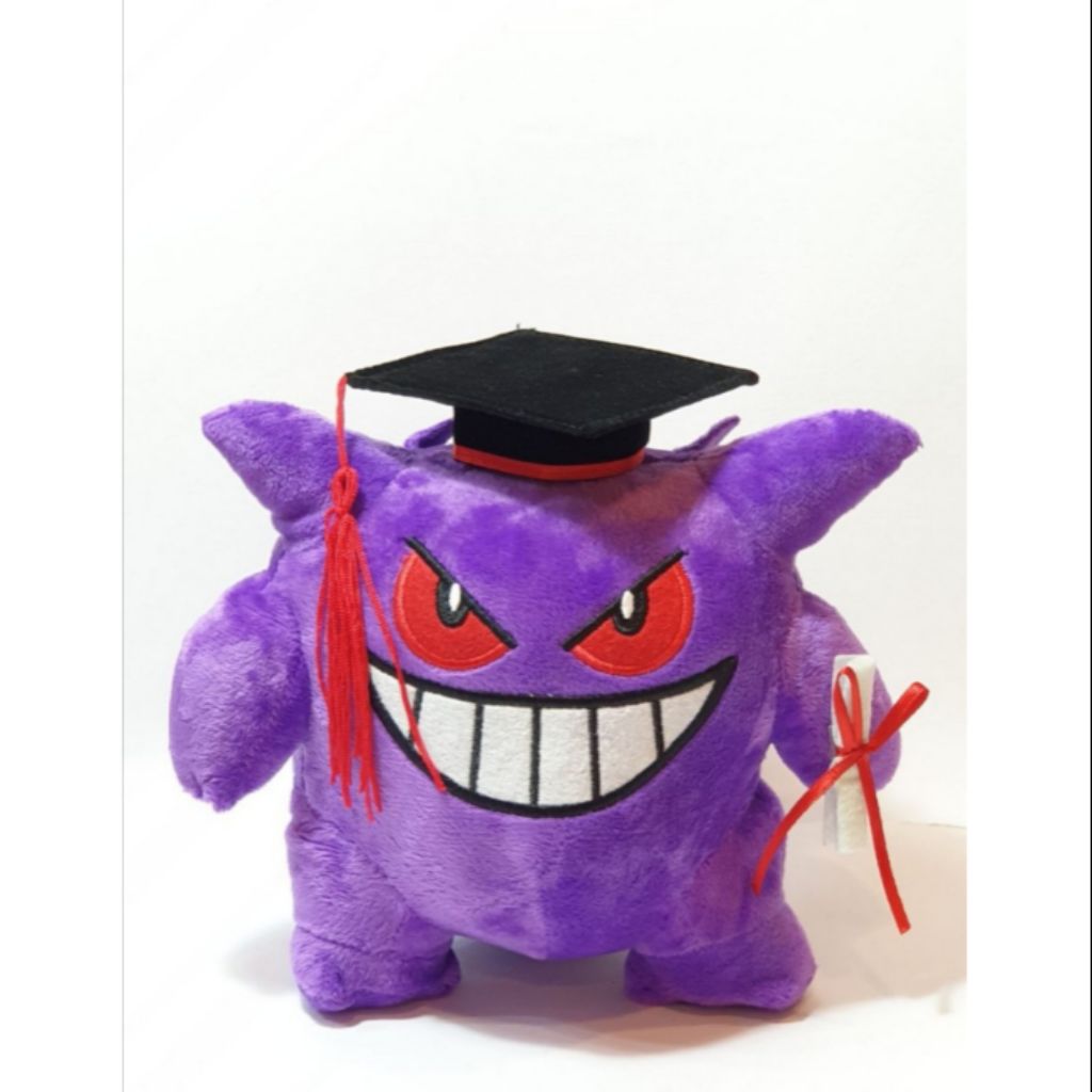 Pokémon Gengar Graduation Convocation Plush Gift | Shopee Singapore