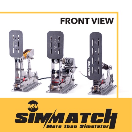 SIMMATCH LOADcell PEDAL for sim racing G29, T300, SIMAGIC M10 ALPHA ...