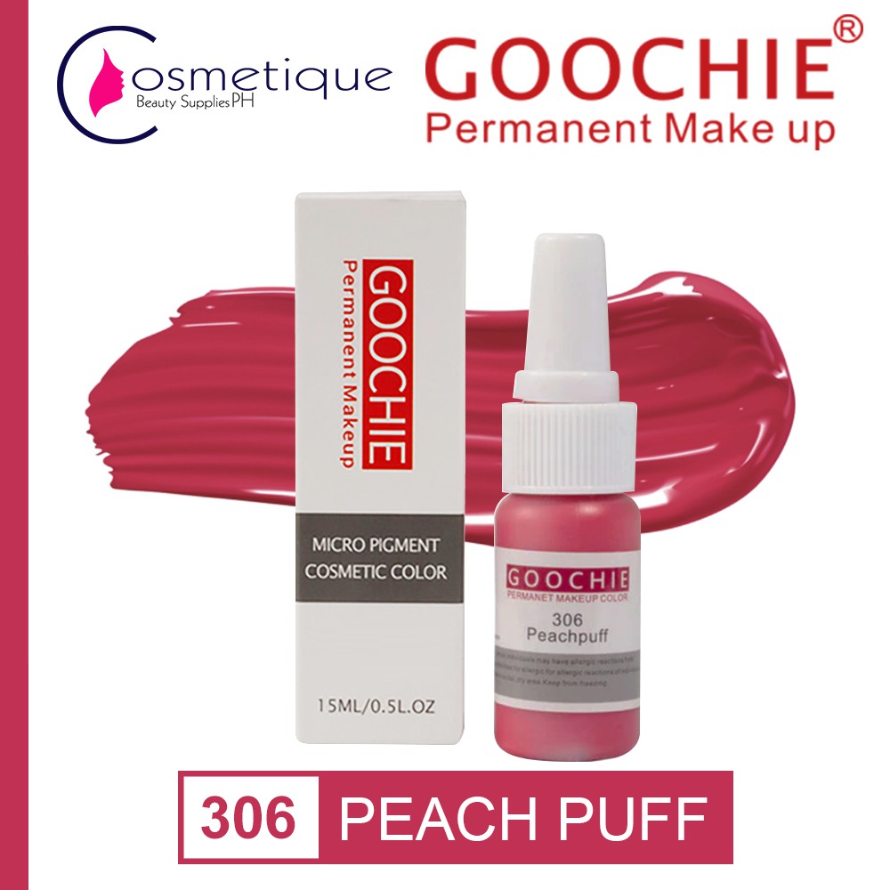 306 Peach Puff Goochie permanent Make Up LIP INK (15ml) | Shopee Singapore