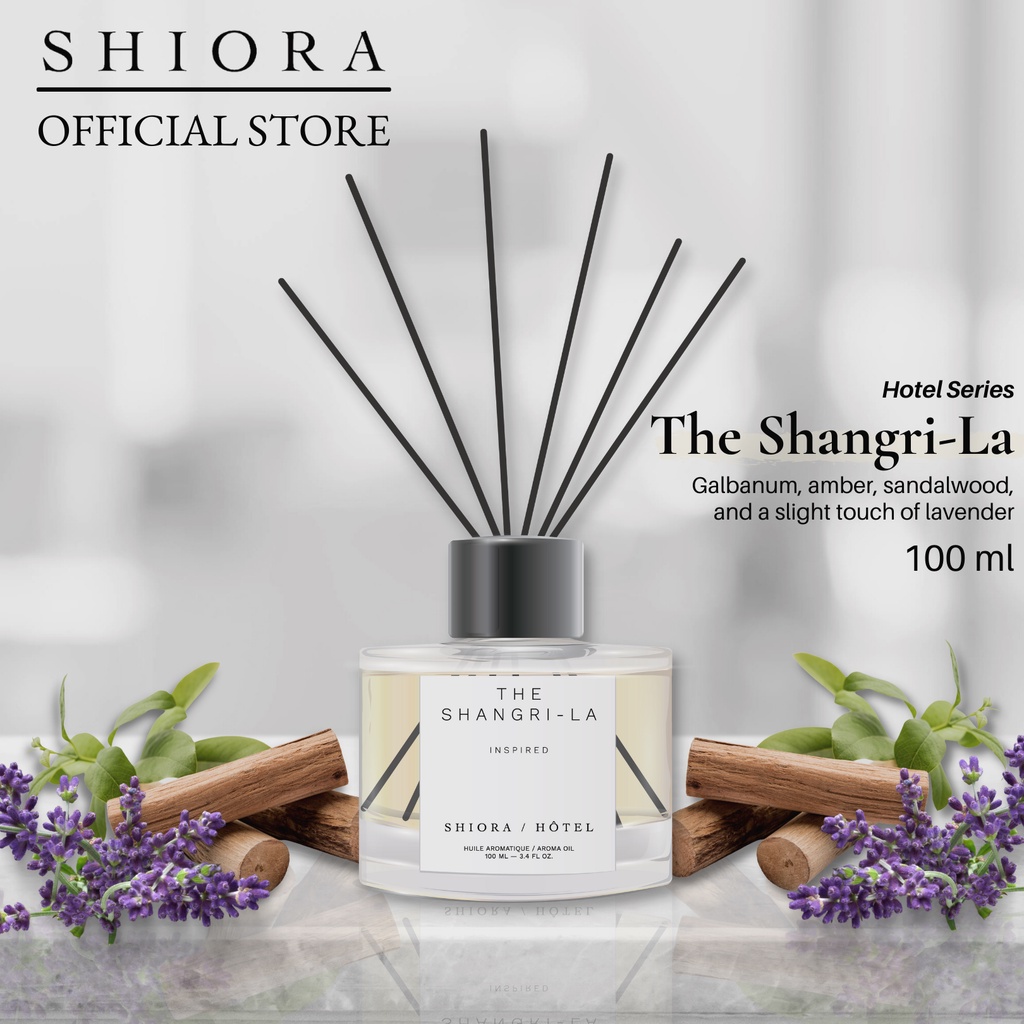 SHIORA Shangri-La Travel Destination Inspired Scent Reed Diffuser 100ml ...