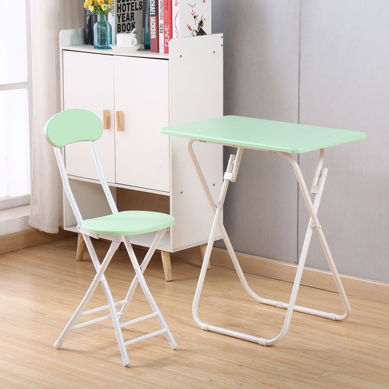YOUNAL Foldable Table Set Folding Table Computer Desk Set Computer ...
