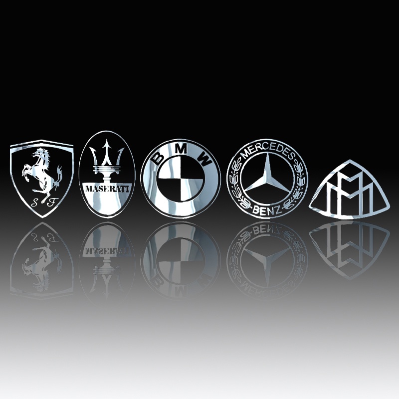 [New metal sticker] Mercedes-Benz Maybach car logo metal sticker ...