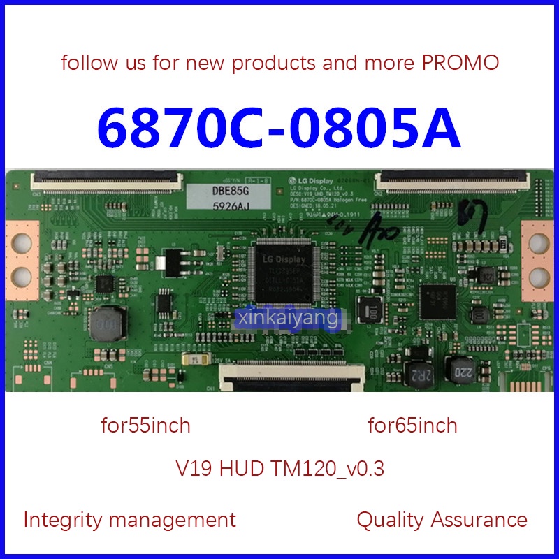 6870C-0805A TV LG Original Tcon V19 HUD TM120_v0.3 logic board pxc | Shopee Singapore