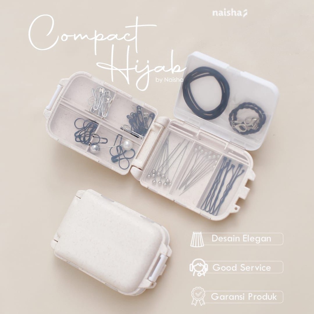 Naisha Official / Compact Hijab / Complete Hijab Starter Kit Package ...