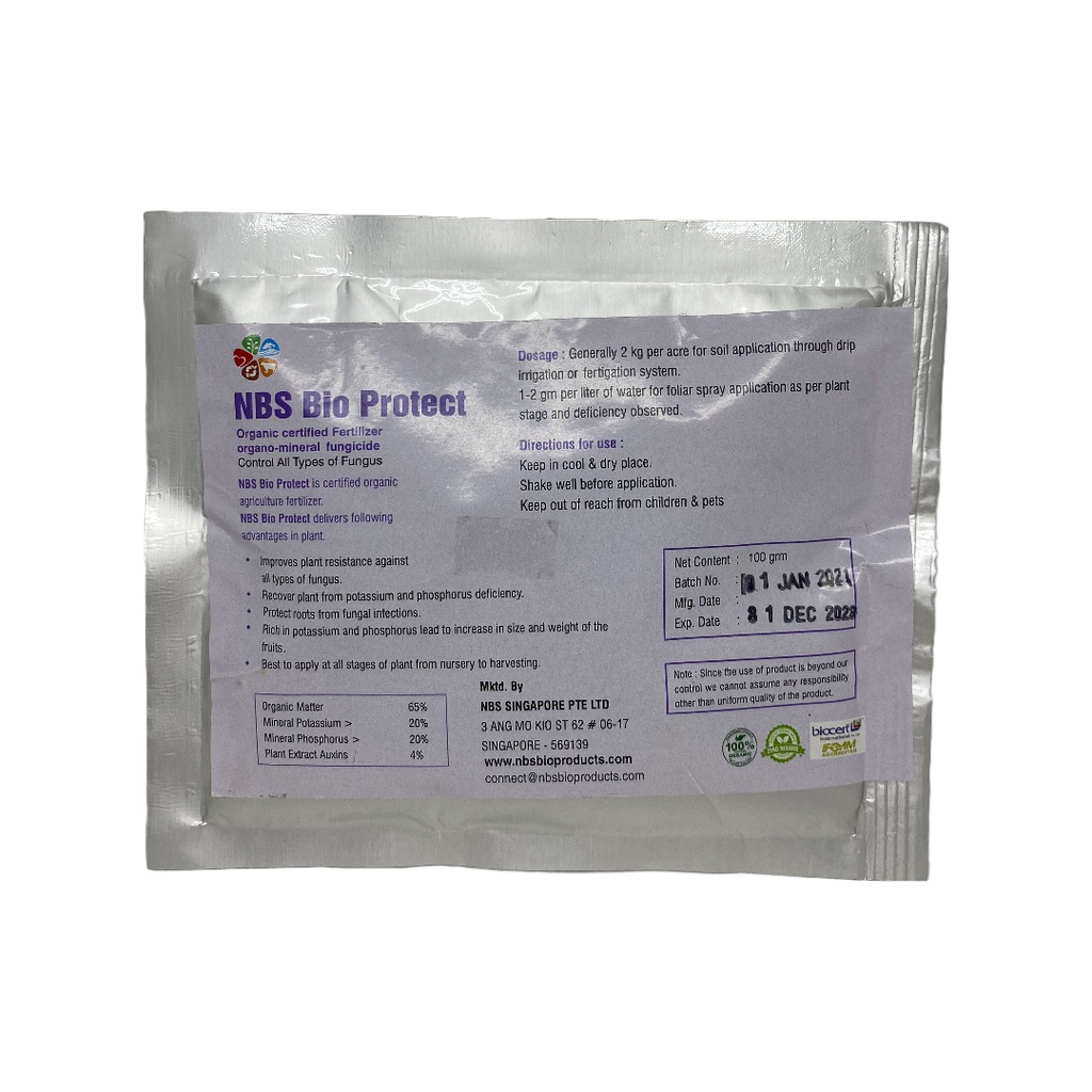 NBS Bio Protect 100 g with Organic Matter - Organic Certified ...