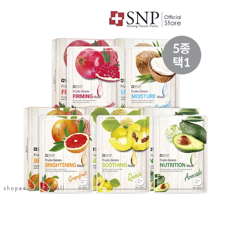 SNP Fruits Gelato Mask Contains Frozen Fruit Essence to Restore ...