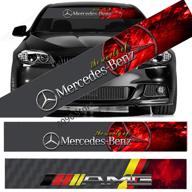 130*21cm Carbon Fiber Car Front Windshield Sticker Auto Rear Window ...