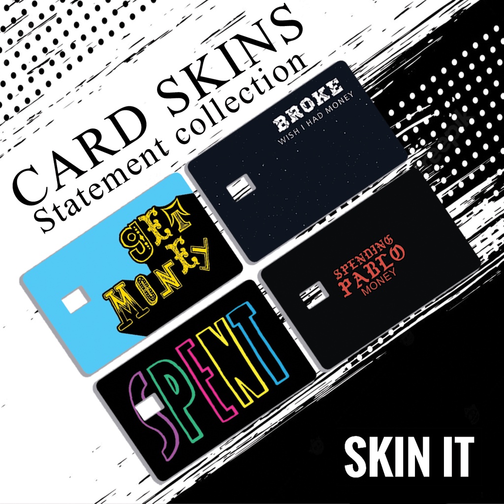 SKIN IT : Statement Themed Card Skins (Stickers For ATM or Beep Cards ...
