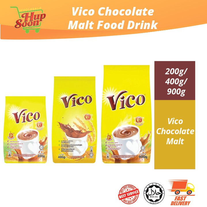 [FAST SHIPPING] VICO CHOCOLATE MALT DRINK (200g/ 400g/ 900g) | Shopee ...