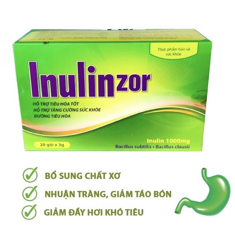 Inulin Zor fiber supplement - Box of 20 packs to support digestion ...