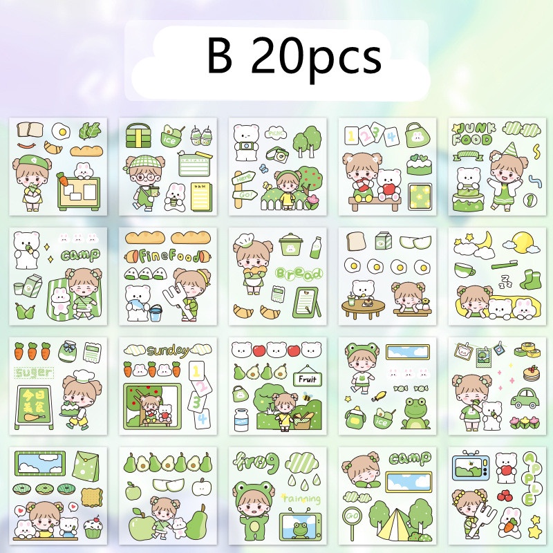 INS 3inch Clear Plastic Sticker Storage Box Transparent Rectangle ...