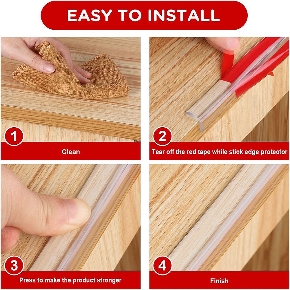 FENGLIN💐 Household Table Edge Guard Soft Furniture Corner Protector ...