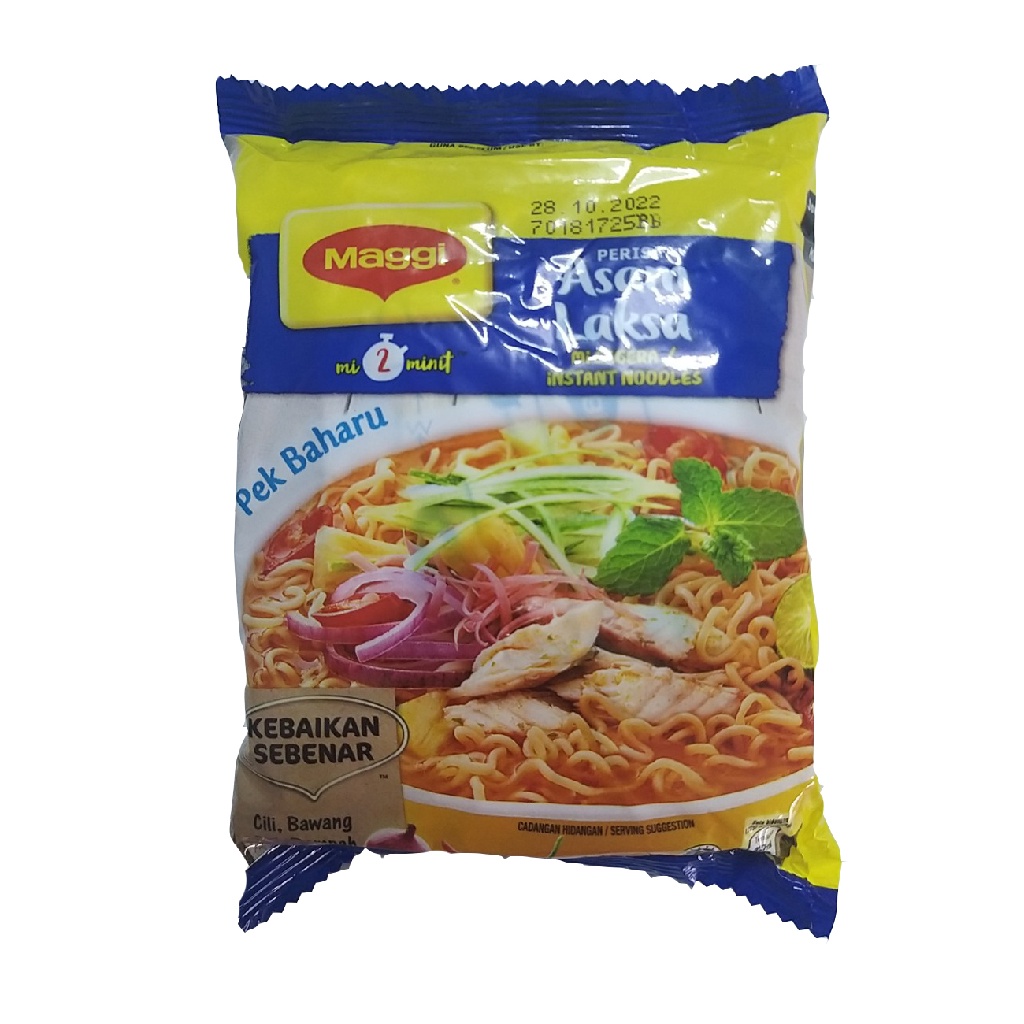 Malaysian favorite Mackerel flavored Instant Noodles Maggi Asam Laksa ...