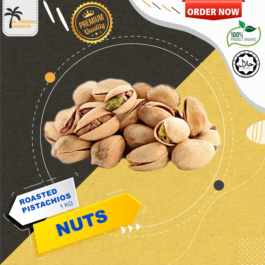 FRESH Roasted Pistachio USA - KACANG CERDIK 500G | Shopee Singapore