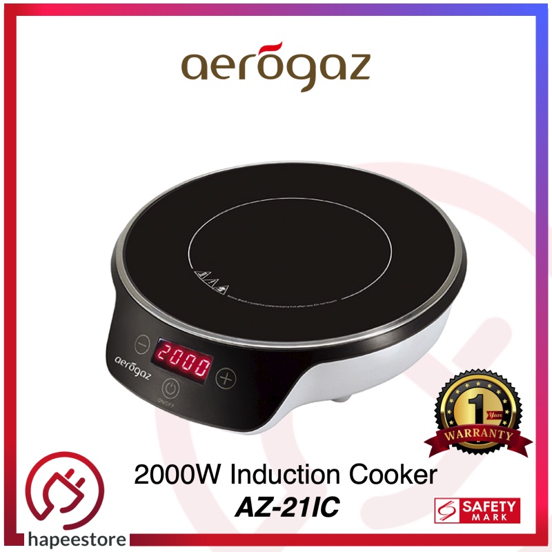 Aerogaz 2000W Round Induction Cooker AZ-21IC (1 Year Warranty) | Shopee ...