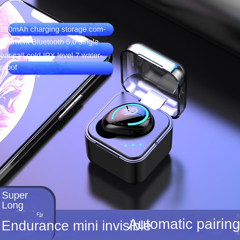 [Ready Stock Single Ear Mini Wireless Bluetooth Headset] 5.0 Call With ...