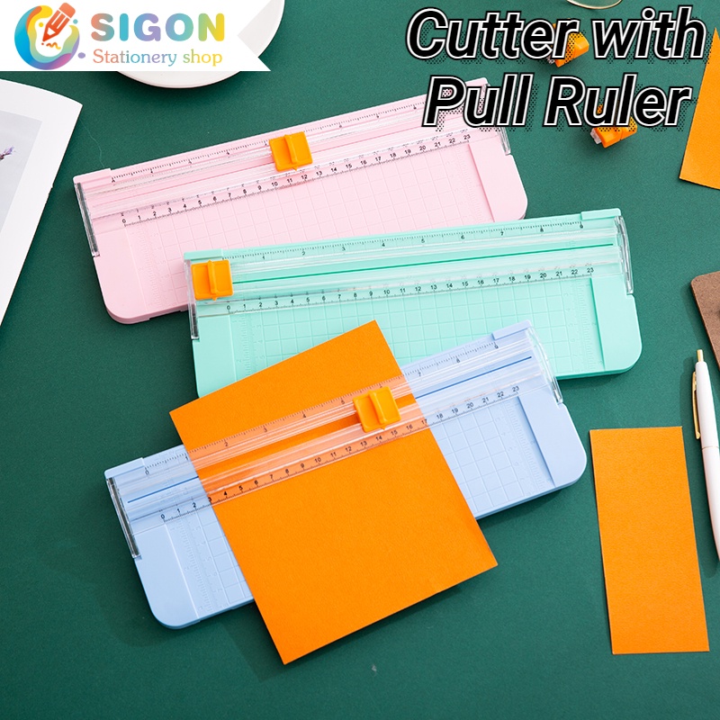 Paper Cutter with Traction Ruler Paper Cutter Portable Manual Photo ...