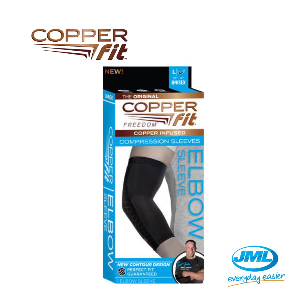[JML Official] Copper Fit Compression Elbow Sleeve (1pc) | Reduce ...