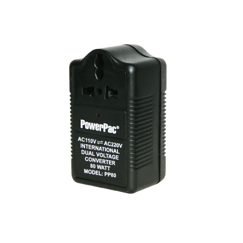 PowerPac Converter Transformer 80W Travel Adapter Step Up & Down ...