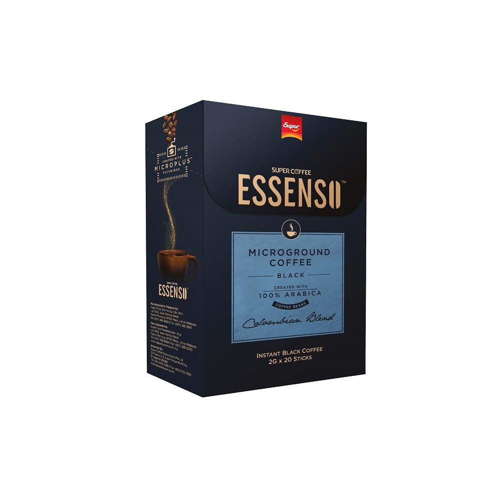 Super Essenso Colombian Blend Microground Black Coffee/box Kopi Essenso ...