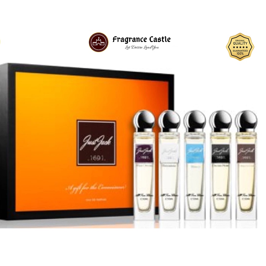 JUST JACK GIFT SET 5 x 30 ml EDP - A Perfume for every working day of ...
