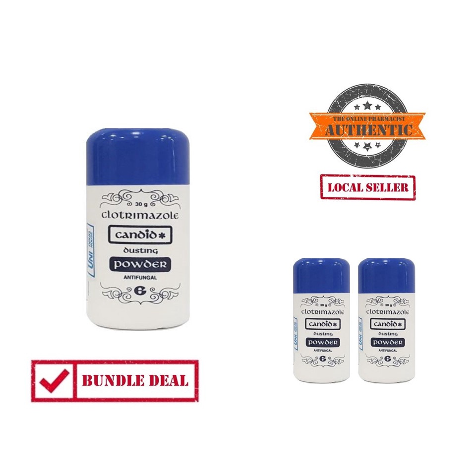 Candid Anti-Fungal Powder (Clotrimazole 1%) 20g (Effective for Ringworm ...