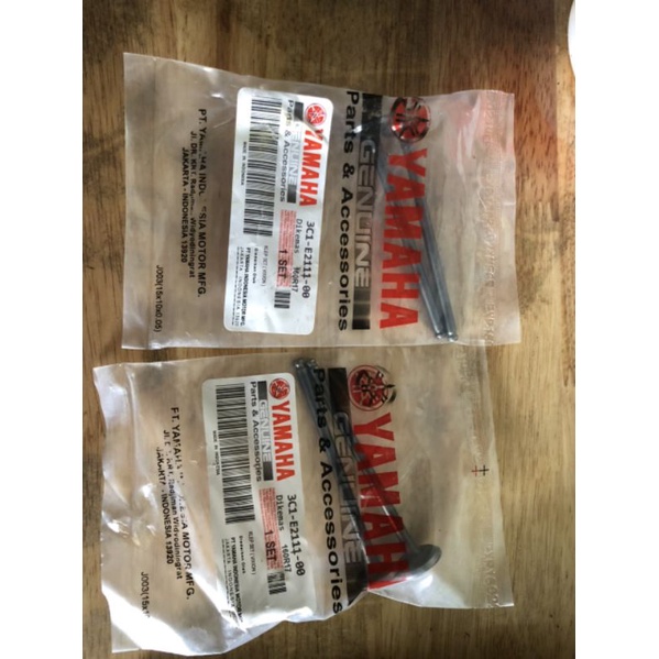 Set Of 4 Genuine Yamaha Zin Xupap Exciter Zin Common, Exciter 135, 150 ...