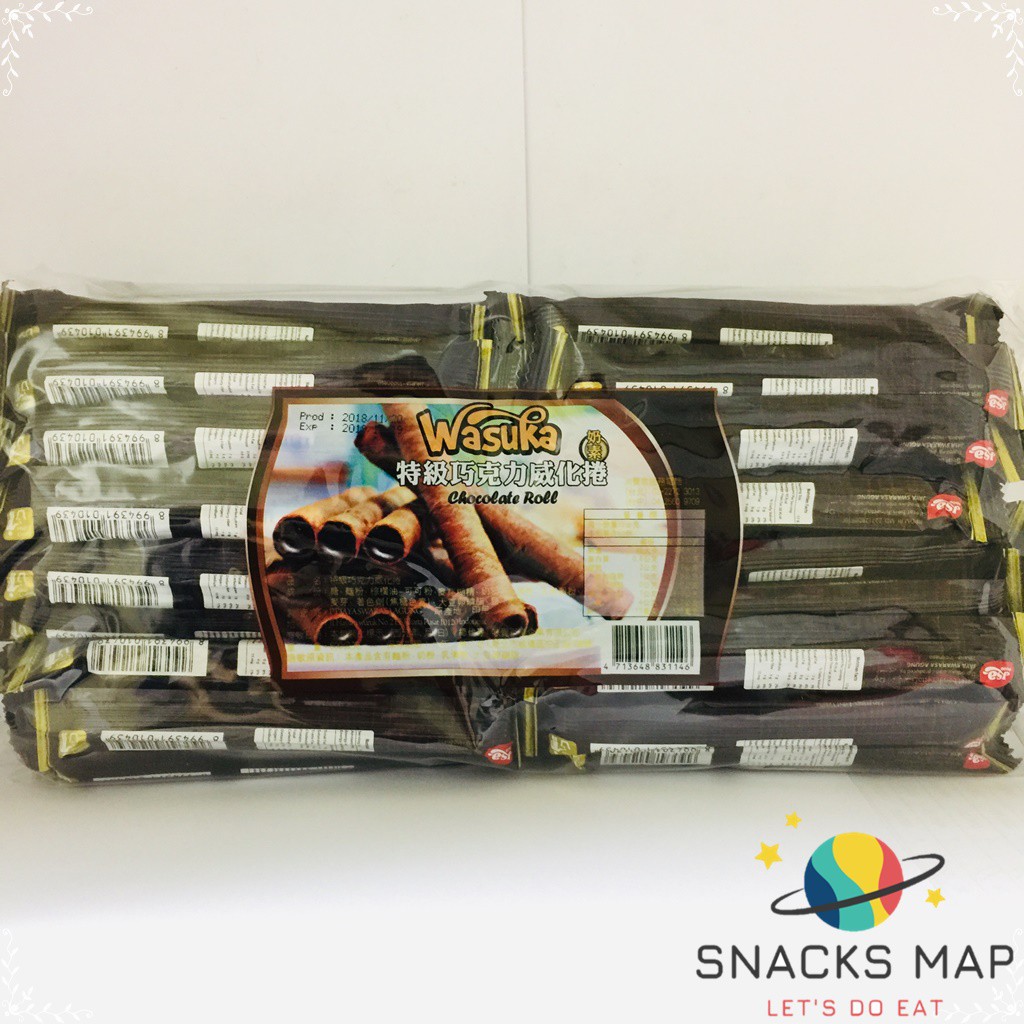 [SNACKS MAP Snack MAP] Premium Chocolate Wafer Roll Cheese Milk Peanut ...