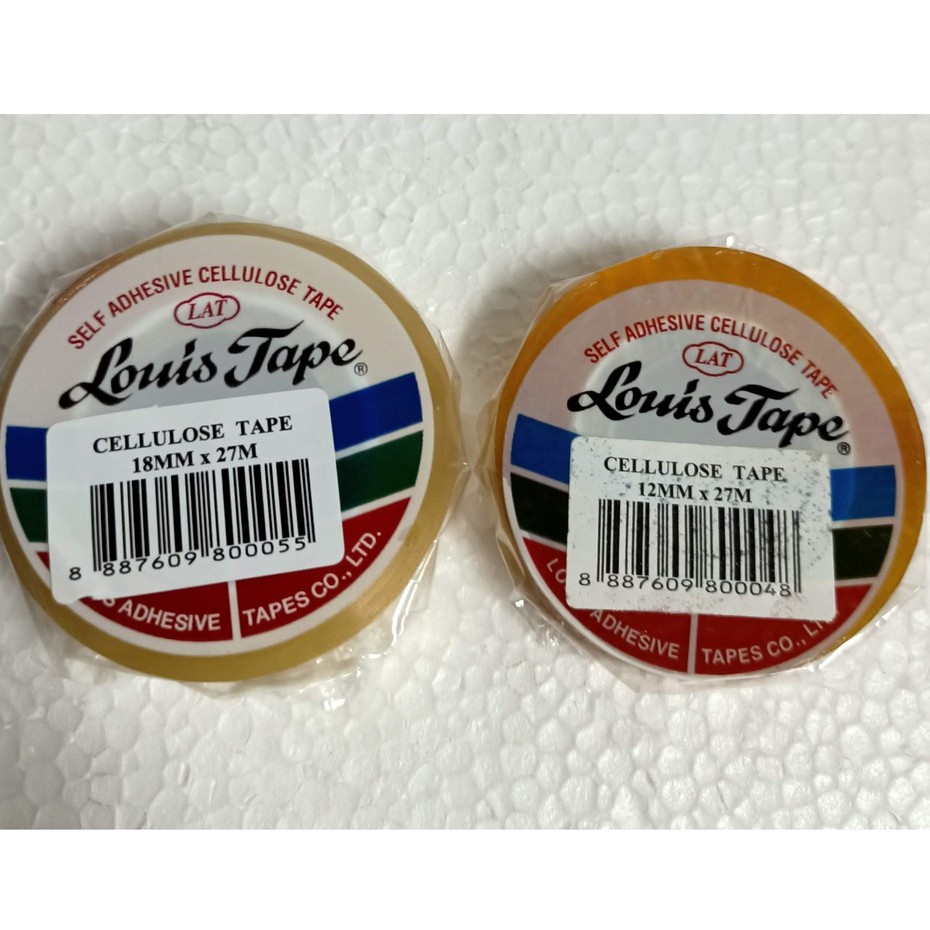 1 Tin (12mm x 12 rolls; 18mm x 8 rolls) LOUIS TAPE Hand Tearable ...
