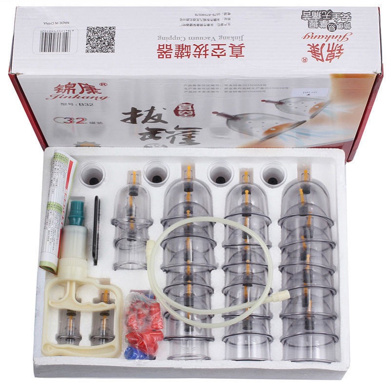 32 Cups / Set Cupping Cup Cawan Bekam Chinese Medical Vacuum Body ...