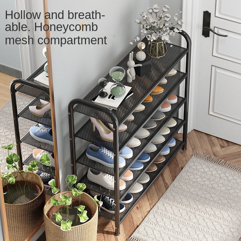 YIXIN Metal Shoe Rack 5/6/7 Layer Shoe Rack Cabinet Home Shoe Storage ...