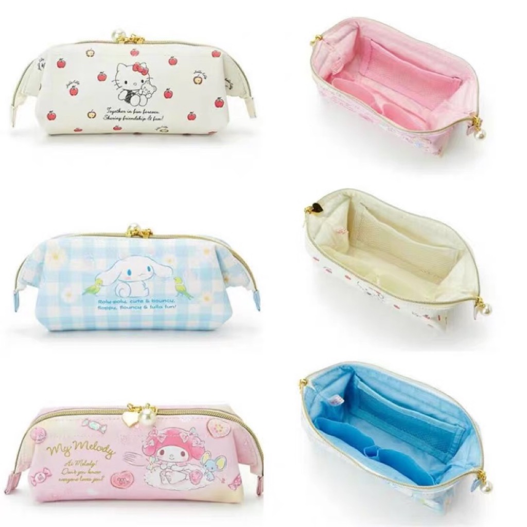 Sanrio Characters Pencil Case Cinnamoroll Pompompurin Hello Kitty ...