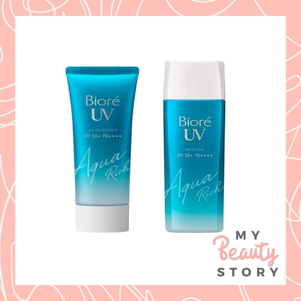 Biore UV Aqua Rich Watery Essence / Gel SPF50+ PA++++ | Shopee Singapore