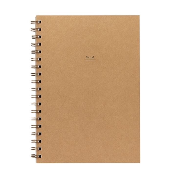 [ARTBOX OFFICIAL] From Korea Premium Kraft Spiral Notebook Grid (100 ...